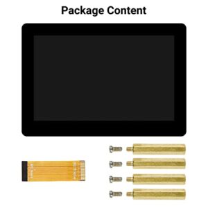 waveshare 5inch Capacitive IPS Touch Display Compatible with Raspberry Pi 5/4B/3B+/3A+/3B/2B/B+/A+/ CM3/3+/4 800×480 Resolution DSI Interface Low Power Consumption