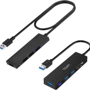 USB 3.0 Hub TSUPY Multi USB HUB, 5 in 1 USB Data Hub with SD Micro SD Card Reader & 3 USB 3.0 Ports Compatible for PC