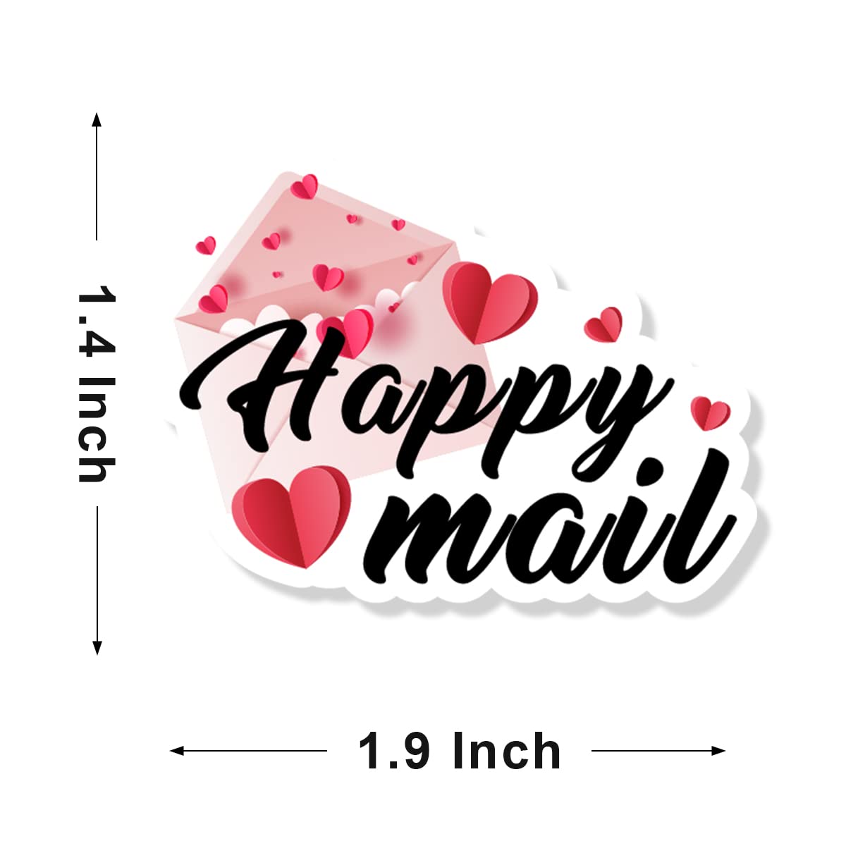 180 PCS Cute Happy Mail Small Shop Thank You Stickers,Small Business Label sitcker,Envelopes Stickers for Handmade Goods/Bags Business Packages,Thanks Stickers for Envelopes Seals, HM1