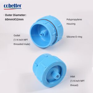 COBETTER 1 pcs/Pack Filter Holder Polypropylene Reusable for 47mm Disc Membranes Filter