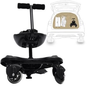 2-in-1 Universal Stroller Board, Buggy Child Board with Seat Removable Pedal Pushchair Wheeled Board