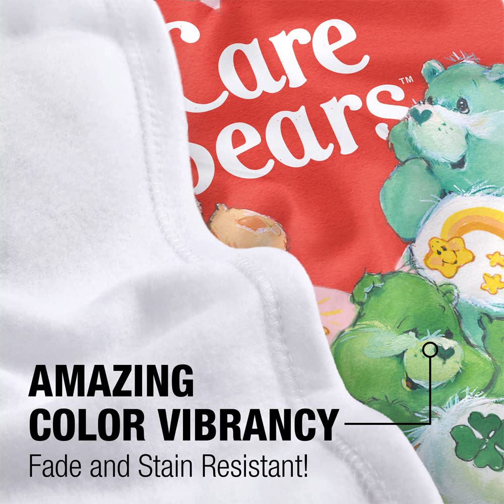 LOGOVISION Care Bears Lightweight Baby Blanket, 30"X40", Beary Big Pile Unisex for Infants Girls & Boys