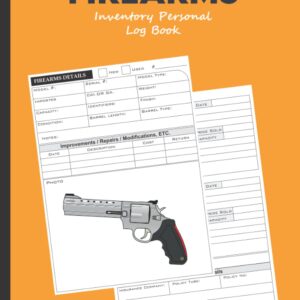 Firearms Inventory Personal Log Book: Acquisition And Disposition Record Book, To Keep track & Record All Your Guns Collection Information, Repairs & Alterations Details, For Gun Owners.