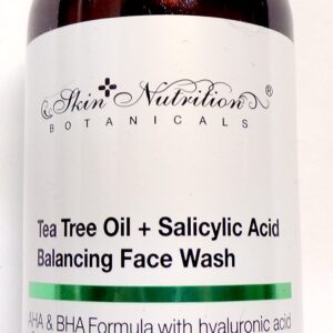 Skin Nutrition Botanical s - Tea Tree Oil + Salicylic Acid Balancing Face Wash 4oz (118ml), 4 Ounce (Pack of 1)