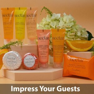 World Amenities - Nectar Bulk Conditioner | 300 Count, 1 oz | Sweet Orange Blossom, Mini Travel Size Toiletries (100% Recyclable Tube with Flip Top Cap) Hotel Amenities, Airbnb Rentals.