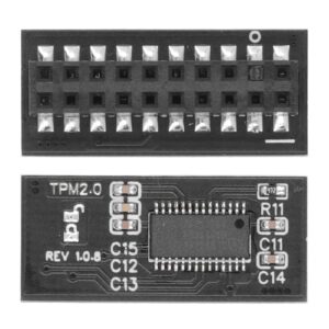 TPM 2.0 Module LPC Interface 20Pin Module Motherboard Compatible with TPM2.0 Remote Card Encryption Security Board Electronic Component