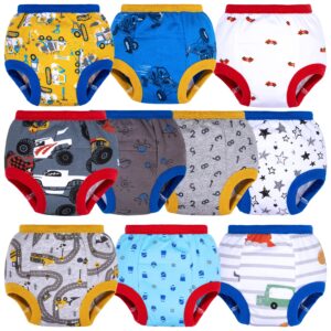 big elephant 10 pack toddler potty training pants, absorbent underwear for baby boys, 5-6y