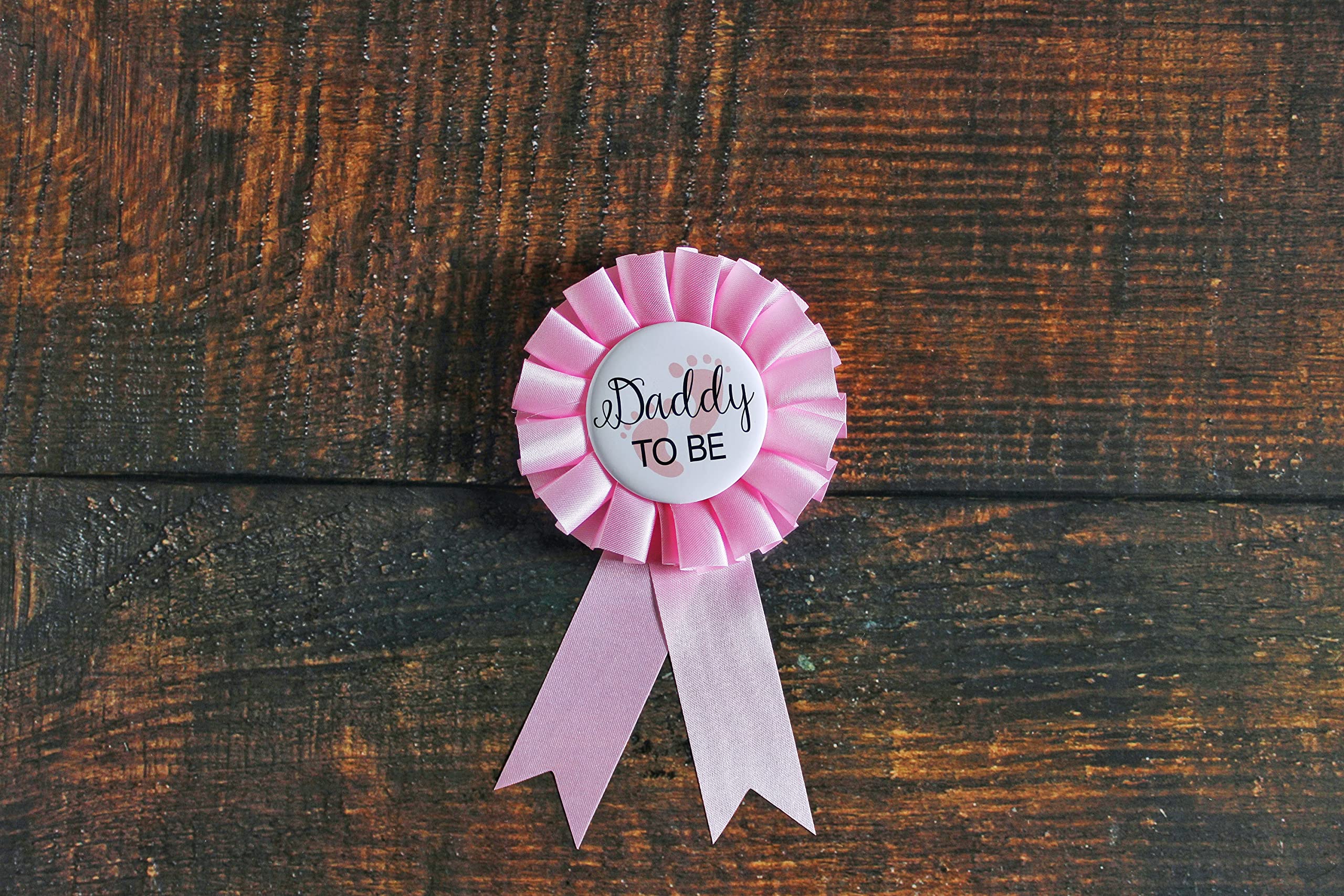 PATICARRY Mom to Be Sash and Daddy to Be Tinplate Badge Pin for Baby Shower Decorations,Welcome Baby Girl Gender Reveal Decorations, New Mom Gifts for Baby Celebration