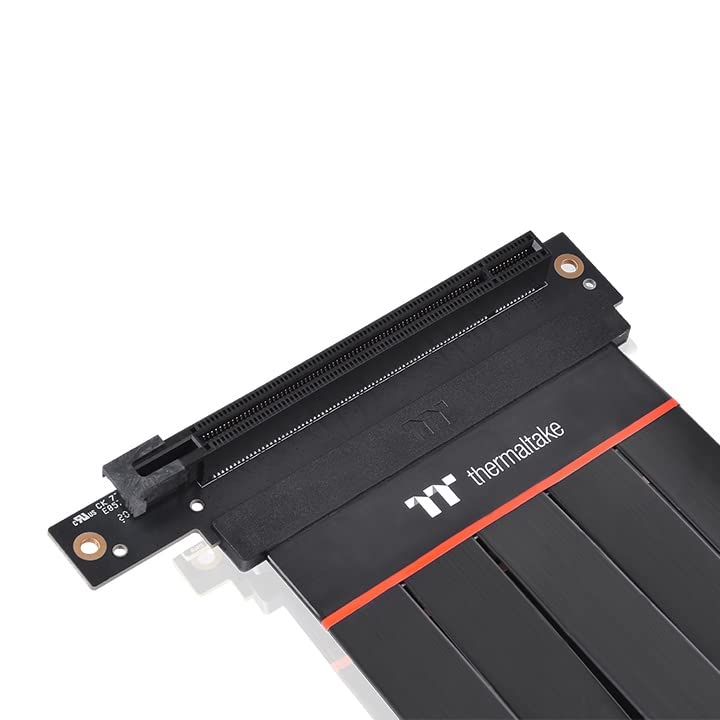 Thermaltake Tt Premium PCI-E 4.0 200mm flexiable Extender with 90 Degree Adapter, AC-060-CO1OTN-C2