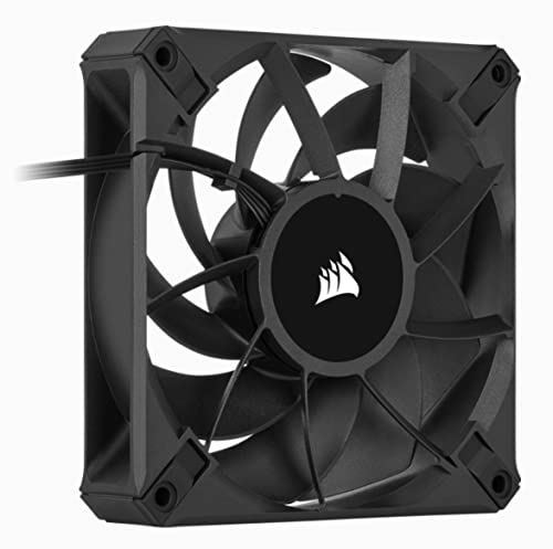 Corsair AF120 Elite, High-Performance 120mm PWM Fluid Dynamic Bearing Fan with AirGuide Technology (Low-Noise, Zero RPM Mode Support) Single Pack - Black