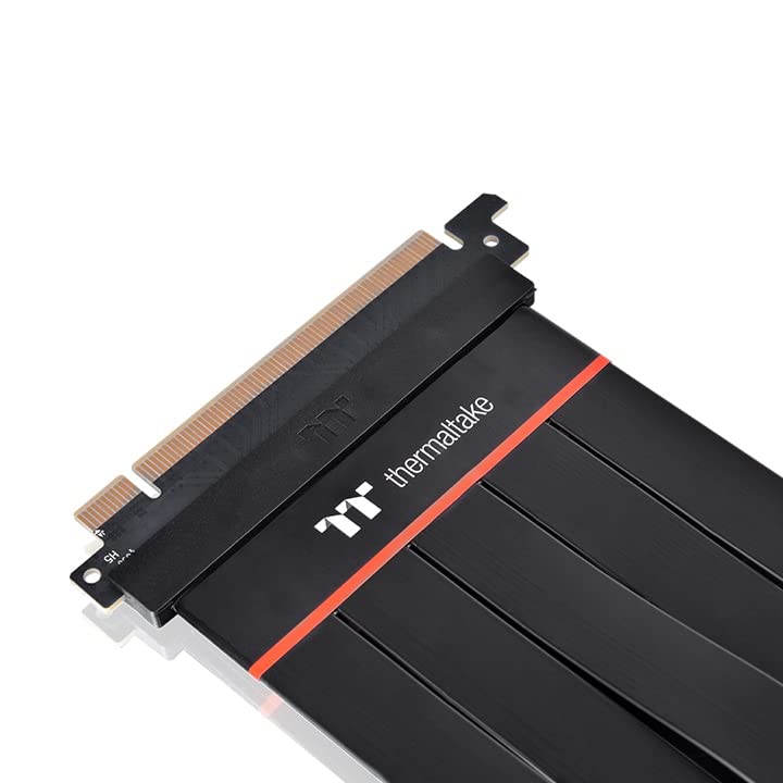 Thermaltake Tt Premium PCI-E 4.0 200mm flexiable Extender with 90 Degree Adapter, AC-060-CO1OTN-C2