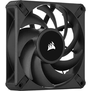 corsair af120 elite, high-performance 120mm pwm fluid dynamic bearing fan with airguide technology (low-noise, zero rpm mode support) single pack - black