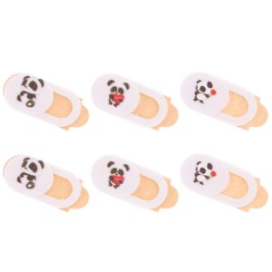 sosoport 6pcs cover sliding webcam cover slide lens cover laptop webcam cap protector cover laptop hide cover computer animal abs