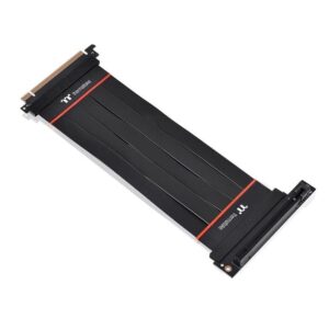 thermaltake tt premium pci-e 4.0 200mm flexiable extender with 90 degree adapter, ac-060-co1otn-c2