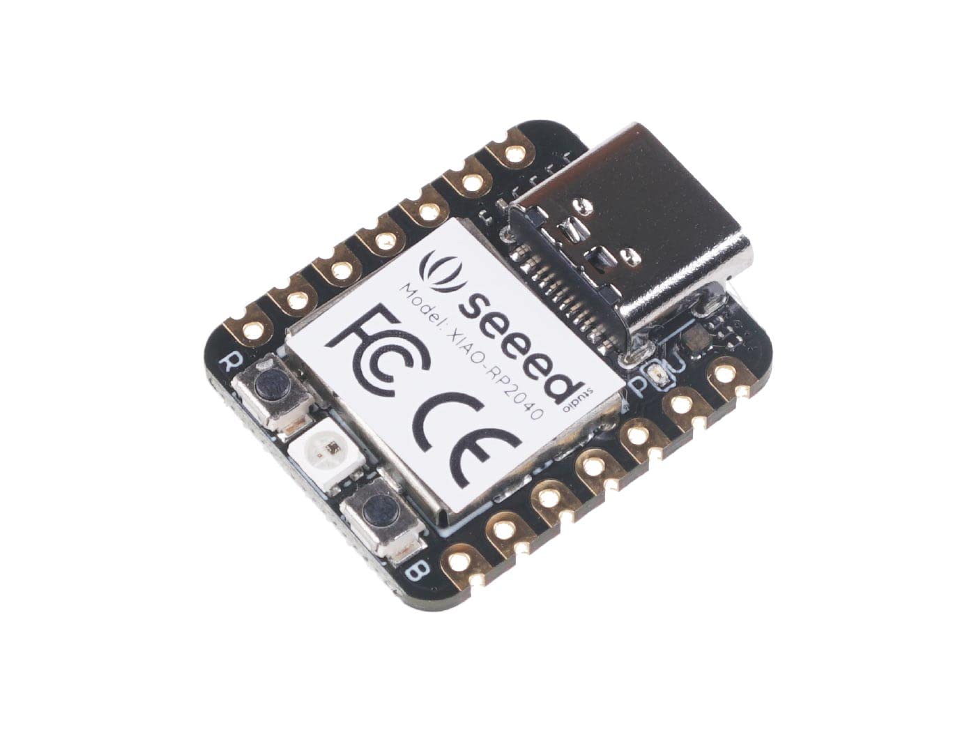 Seeed Studio XIAO RP2040 Microcontroller with Dual-Core ARM Cortex M0+ Processor, Supports Arduino, MicroPython and CircuitPython with Rich Interfaces, 3pcs.