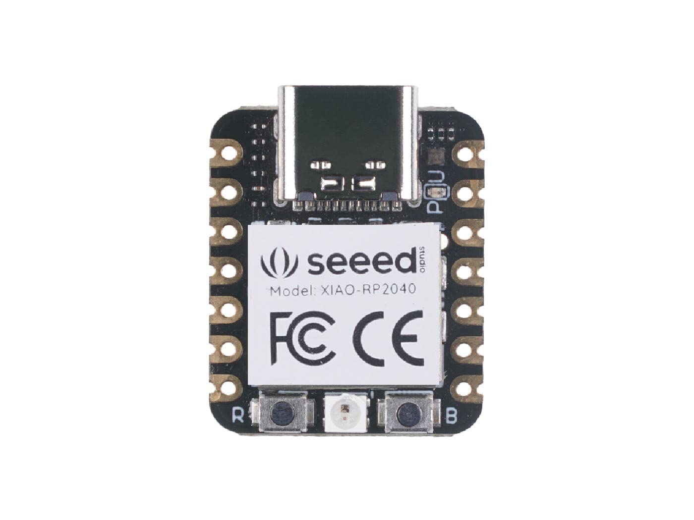 Seeed Studio XIAO RP2040 Microcontroller with Dual-Core ARM Cortex M0+ Processor, Supports Arduino, MicroPython and CircuitPython with Rich Interfaces, 3pcs.