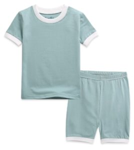 vaenait baby infant toddler junior pajamas cotton summer short pjs 2pcs set macaron mint s