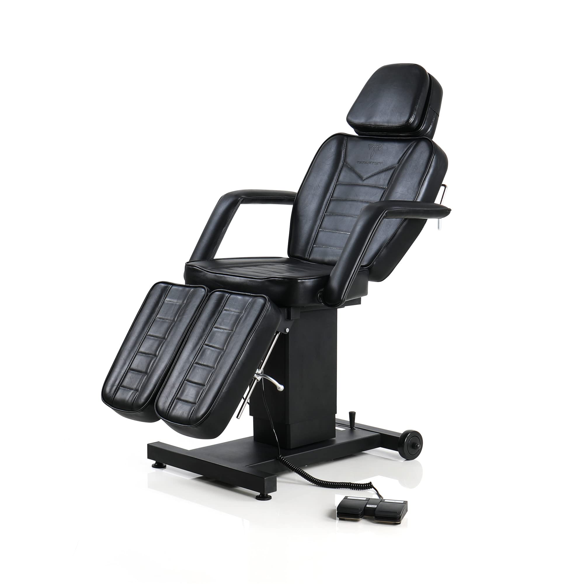 TATARTIST Electric Tattoo Chair Portable Client Tattoo Table Spa Bed Massage Table Facial Chair Dental Chair Tattoo Studio Salon Equipment (Black)