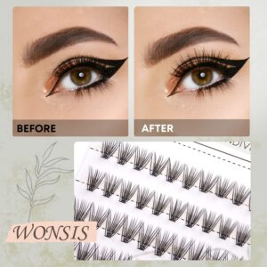 20D Lash Clusters, Individual Lashes, 240 Pcs 20D Individual Lash Extensions, Volume Soft Lightweight Reusable DIY Eyelash Extensions, Thickness 0.07mm C Curl False Eyelashes 10/11/12/13/14mm