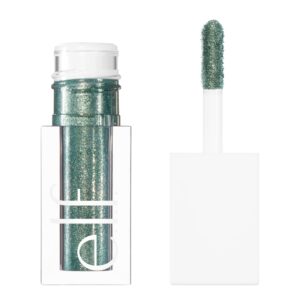 e.l.f. liquid glitter eyeshadow, long lasting, quick-drying, opaque, gel-based eyeshadow for creating high-impact, multi-dimensional eye looks, mermaid shimmy, 0.10 fl oz