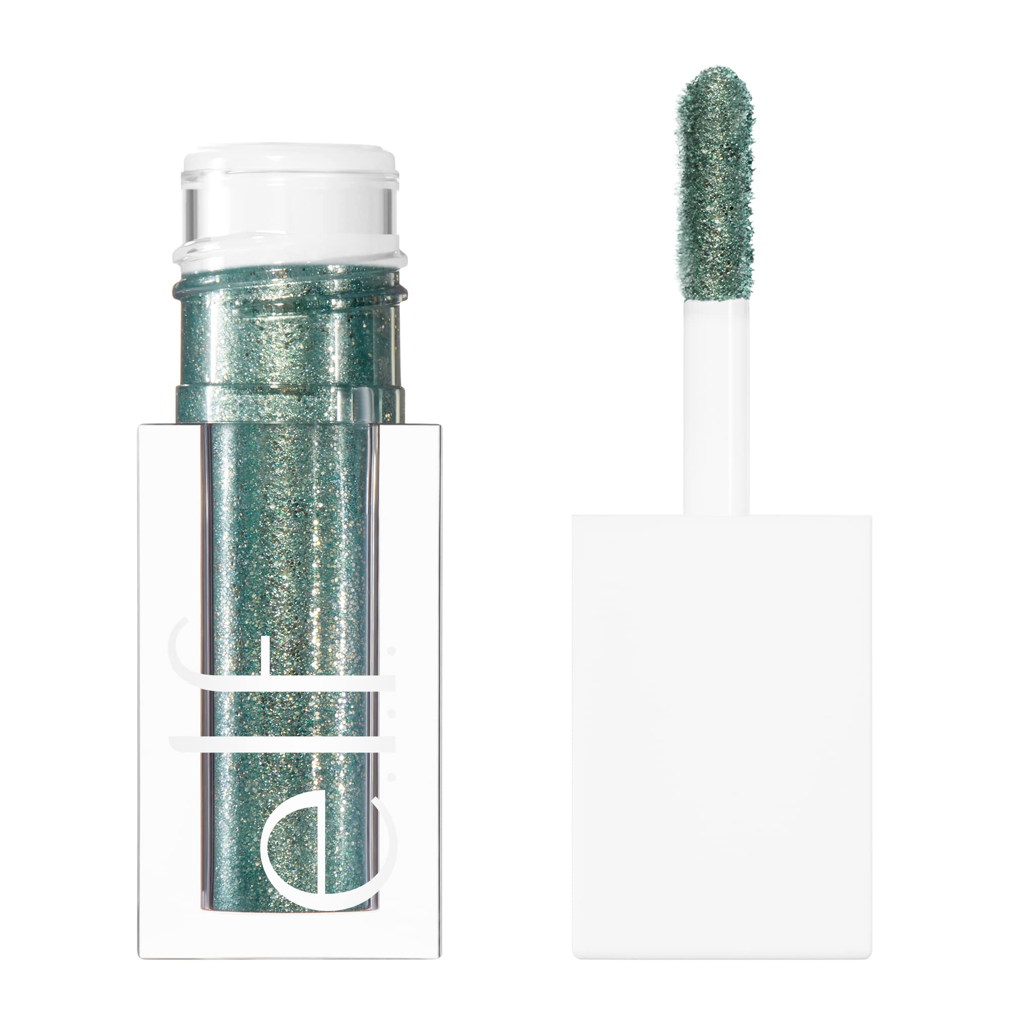 e.l.f. Liquid Glitter Eyeshadow, Long Lasting, Quick-Drying, Opaque, Gel-Based Eyeshadow for Creating High-Impact, Multi-Dimensional Eye Looks, Mermaid Shimmy, 0.10 Fl Oz