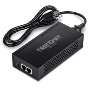 trendnet 2.5g poe+ injector, tpe-215gi, poe (15.4w) or poe+ (30w)(renewed)