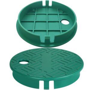 dvecue sprinkler valve box cover irrigation circular valve box cover lid 6 inch 2 pieces for sprinkler irrigation system