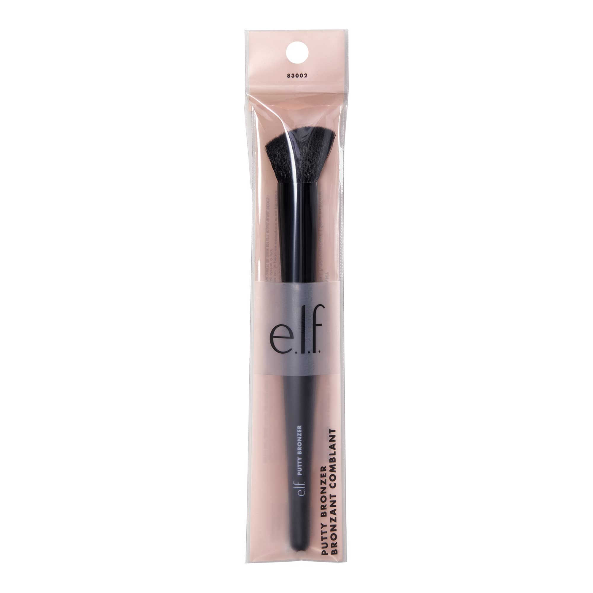 e.l.f. Putty Bronzer Brush, Angled Makeup Brush For Contour & Highlight, Made For The e.l.f. Putty Bronzer, Flawless Sanitary Application