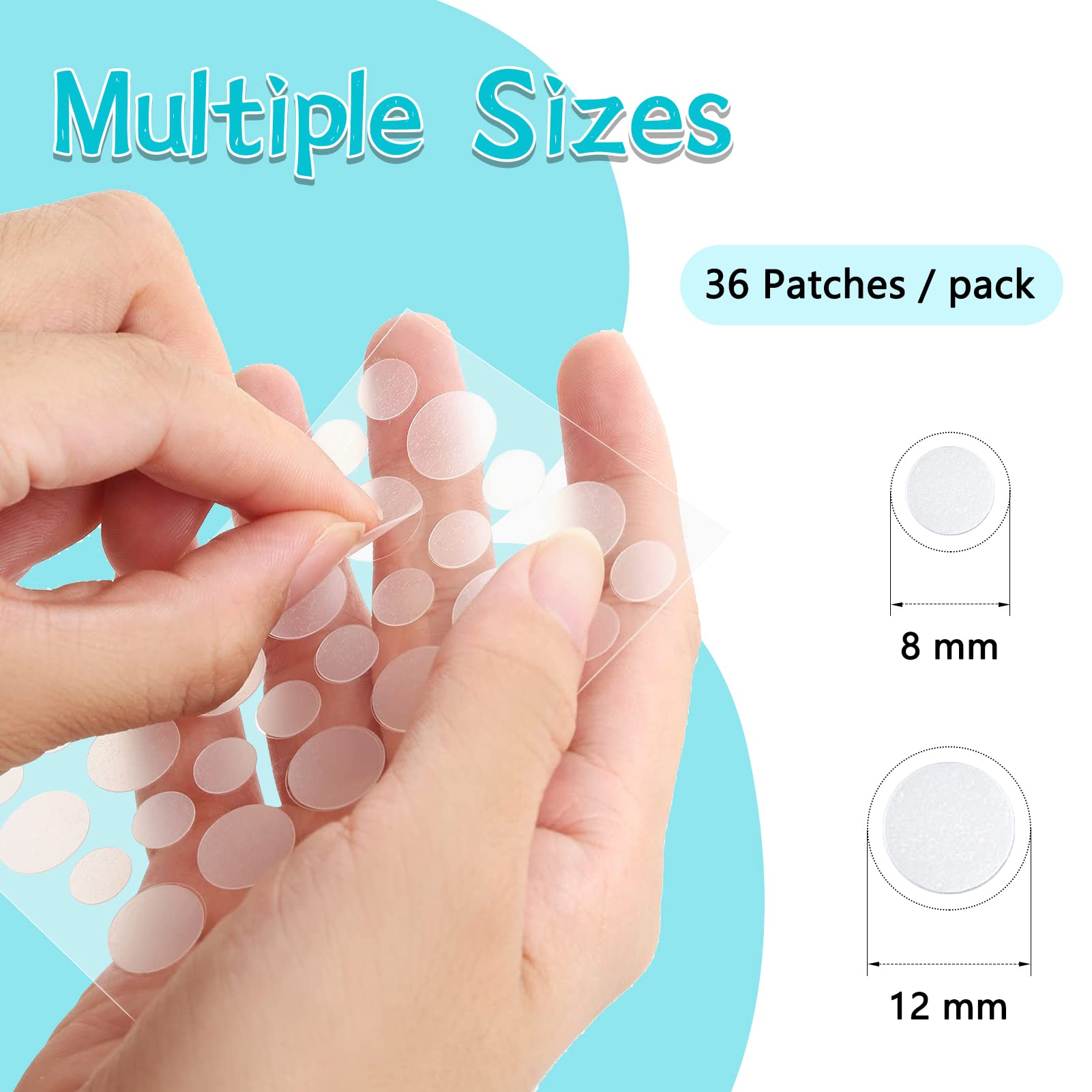 180 Counts Pimple Patches for Face Hydrocolloid Acne Patches for face Invisible Zit Patches for Face Pimple Patch Acne Spot Treatment Patch Blemish Patches Cover Patches Stickers