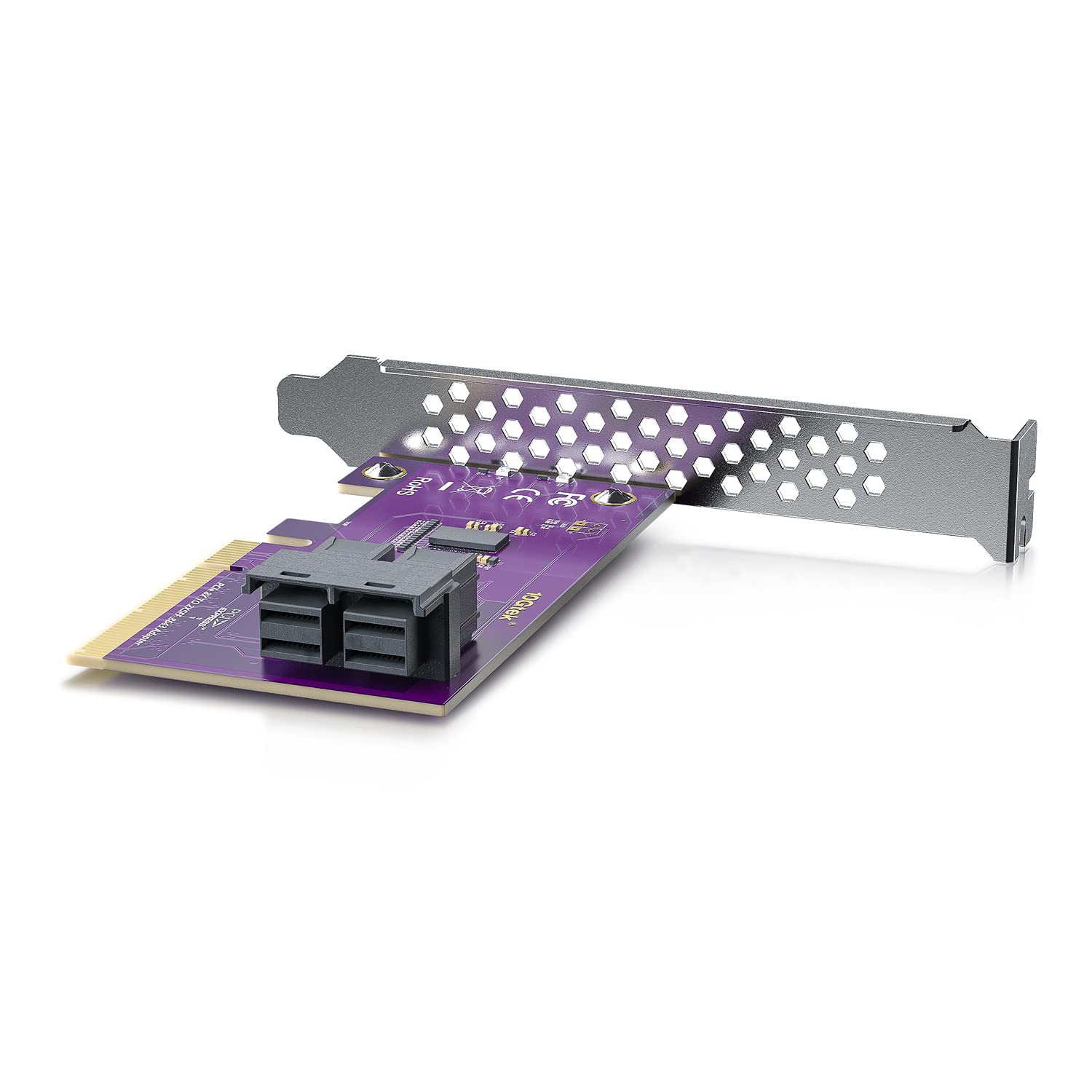 PCIe to SFF-8643 Adapter for U.2 SSD, X8, (2) SFF-8643. Support Windows 10/2016/2019, REHL/Cent0S 7/8, VMware ESXi 6/7, Ubuntu Linux 18/20/21, etc.