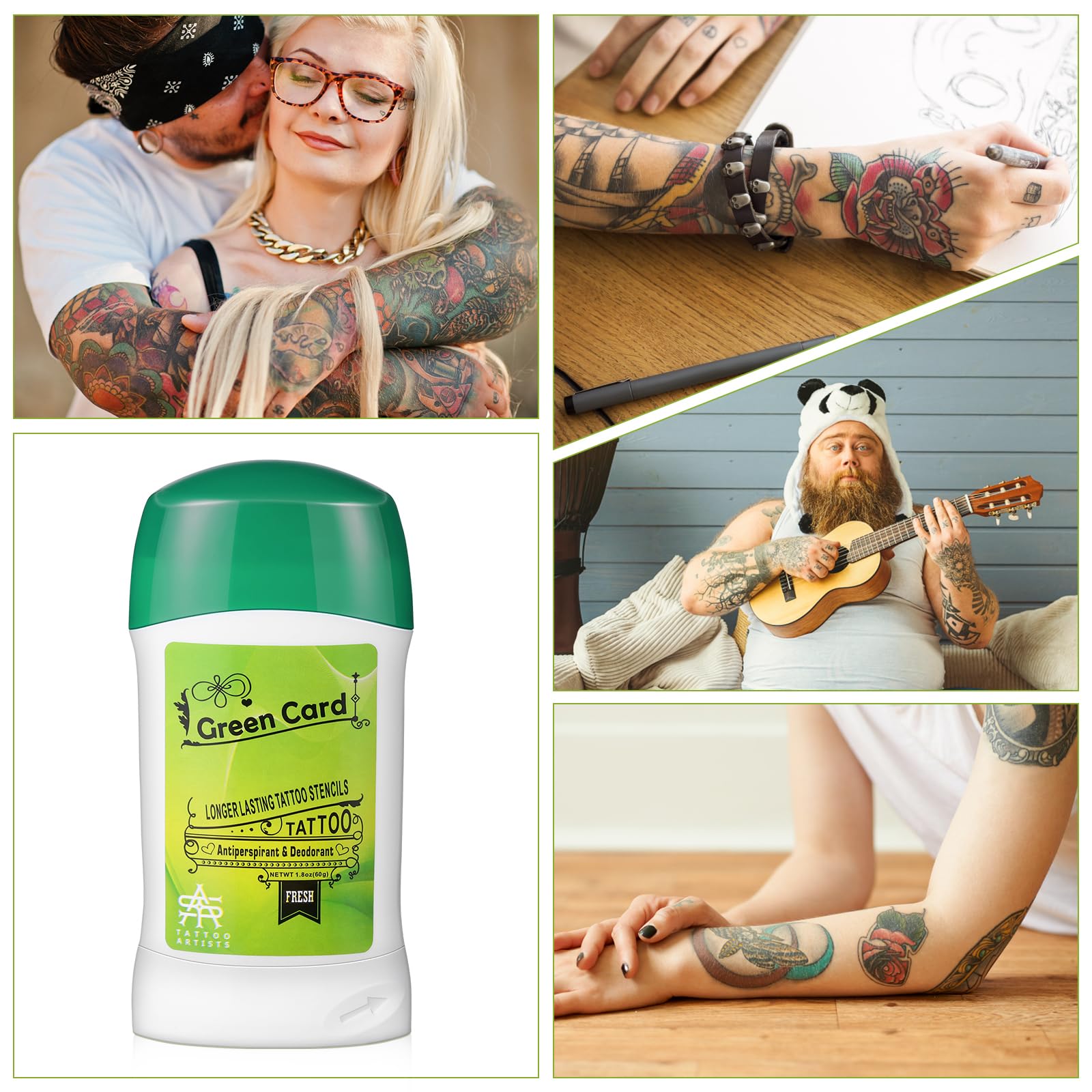 15pcs Tattoo Transfer Paper and Gel Kit for Transfer Stickers Paper Machine Stencils, Temporary Tattoo Supplies Accessories, Clean Dry Protection Antiperspirant Deodorant