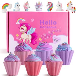 bath bombs for kids, unicorn kids bath bombs with toys inside, bath bombs for girls with surprise inside, unicorns toys set for girls with jewelry princess toys, birthday children's day