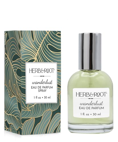 Herb & Root Patchouli Blend with Frangipani Eau de Parfum For Women or Men, Perfume Spray, Eau de Toilette, Cologne Spray, Earthy Scent, Wanderlust, 1 oz