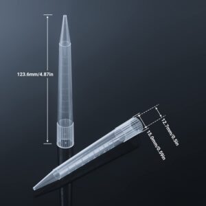 FOUR E'S SCIENTIFIC 1-5ml Single-Channel Micropipette with 5ml Pipette Tips 1 Rack 24 Tips