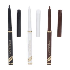 beard filler pen, 3 pieces beard contour pencils, enhance and color facial hair (white, black, brown)