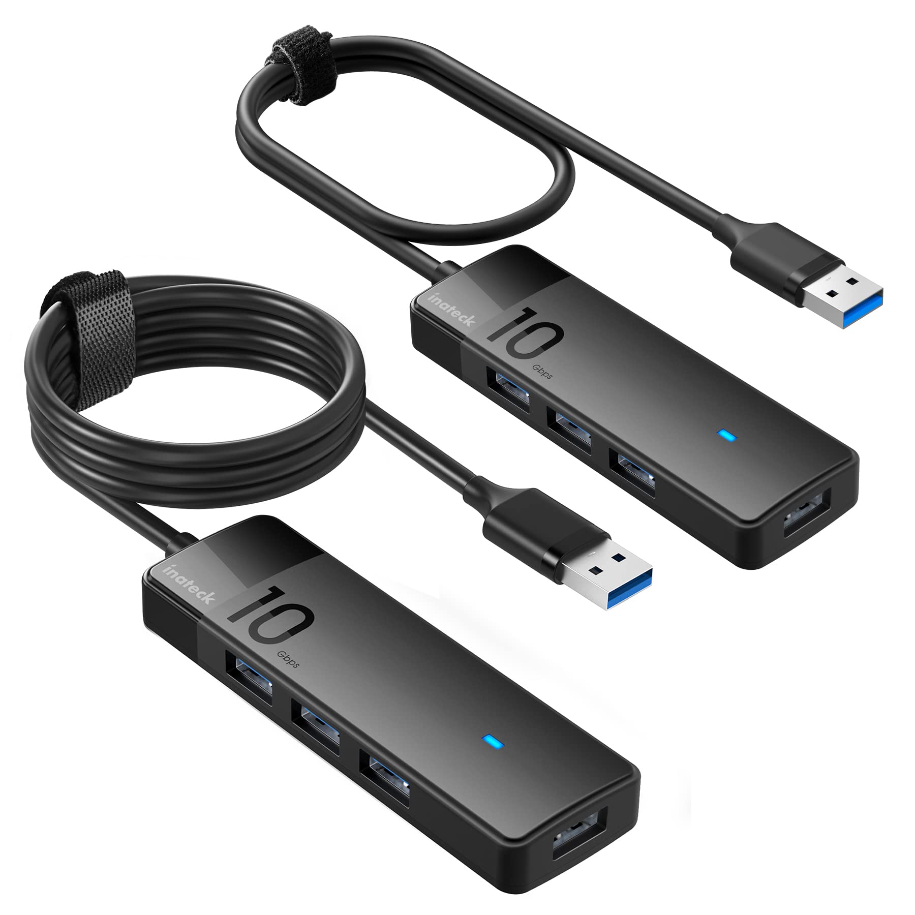 Inateck USB 3.2 Gen 2 USB A Hub 10Gbps Bundle Product,HB2025A and HB2025AL