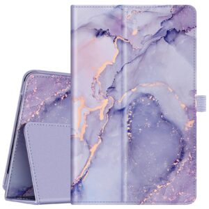 fintie folio case for alcatel joy tab 2 tablet 8-inch 2020 release (model: 9032z) - premium pu leather protective stand cover with pencil holder, also fits for tcl tab 8.0" tablet (lilac marble)