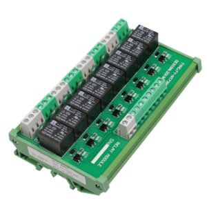 good bntai 8 channel interface relay module 12vacdc 24vacdc 110vac 230vac din rail panel mount automation plc board (8channel acdc24v)