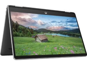 hp newest chromebook x360 2-in-1 laptop, 14" hd touchscreen, intel celeron n4500, 4gb lpddr4x ram, 32gb emmc flash memory, webcam, wifi, bluetooth, chrome os. silver