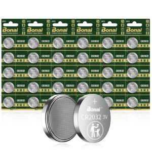 bonai cr2032 battery 3v lithium battery coin button batteries 30 count