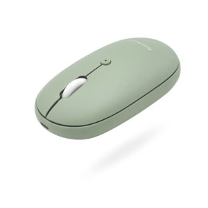 macally wireless bluetooth mouse - strong connection - quiet, comfortable, rechargeable mouse for macbook air/pro, mac, imac, apple ipad - wireless mouse for laptop, windows pc desktop