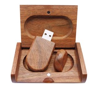 64gb walnut usb flash drives pendrive thumb drives u disk memory sticks for birthday business valentine's day present (usb 3.0)