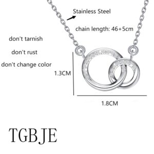 TGBJE Thank You For Showing Me With Love Necklace Baptism Gifts Christening Gift Shower Hostess Gift New Baby Gift (shower love ne)