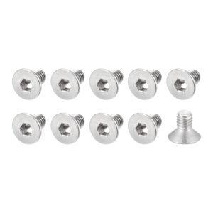 metallixity flat head countersunk machine screws, (m3x5mm) 40pcs, 304 stainless steel socket head cap screws - for machinery, furniture, diy