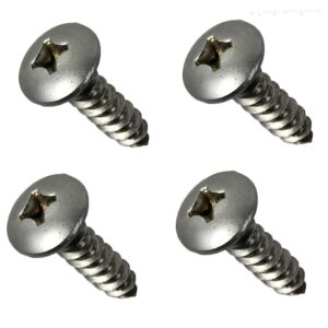 newprmscrews truss head sheet metal screws kit hardware 316 stainless steel marine #14 x 1-1/2 inches pack of 25 fastener set ls04596f, 1.5 inches