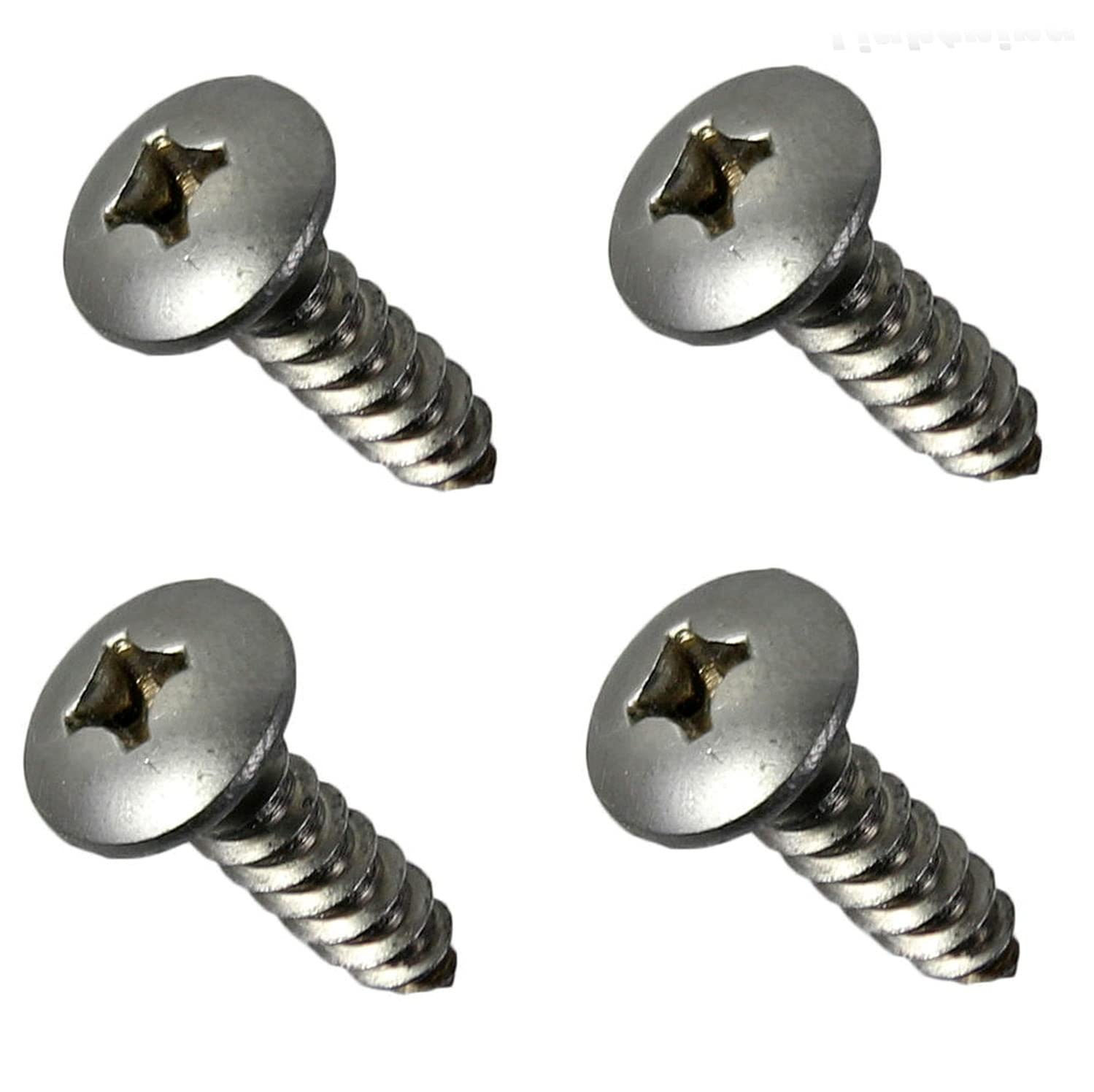 NewPrMScrews Truss Head Sheet Metal Screws Kit Hardware 316 Stainless Steel Marine #14 X 1-1/2 inches Pack of 25 Fastener Set LS04596F, 1.5 inches