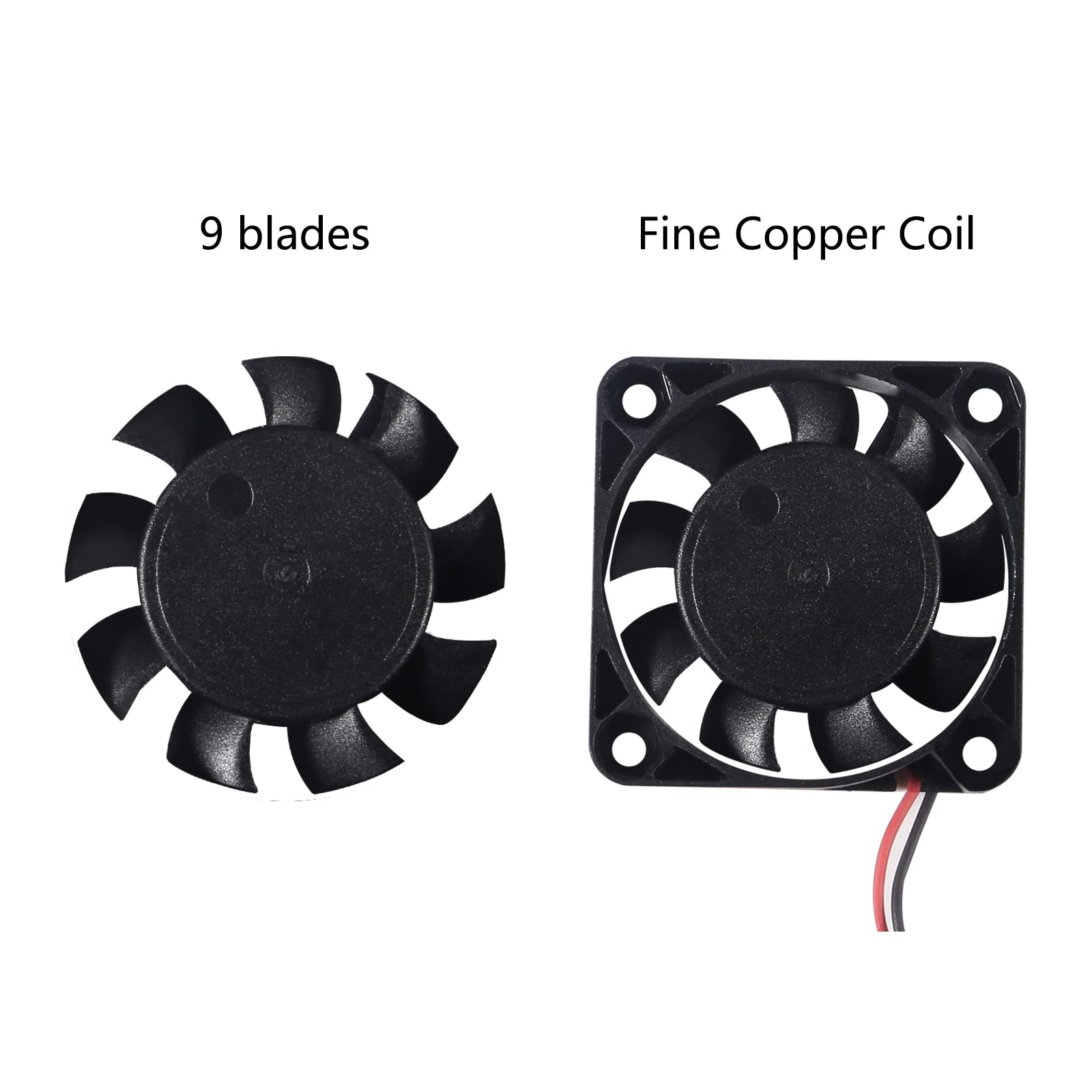 AITIAO 6Pcs 40mm USB Brushless Cooling Fan 40mm x10mm DC 5V Quiet Cooling Fan 4010 Mini Computer Fan for Small Appliances Series Replacement(4010USB 5V)