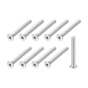 metallixity flat head countersunk machine screws, (m3x25mm) 30pcs, 304 stainless steel socket head cap screws - for machinery, furniture, diy