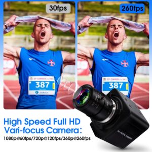 IEights 260fps Variable Focus Camera 2.8-12mm 4X Optical Zoom Webcam, 1080P Varifocal Web Cam Manual Zoom Lens Webcamera,Raspberry Pi Windows Mac Vari-Focus USB Web Camera,Close-up Monitoring Cameras