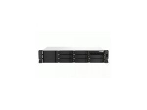 qnap ts-864eu-rp-4g-us 8 bay high-speed short depth rackmount rackmount nas with dual-2.5gbe, intel celeron cpu, 4gb ddr4 memory and 2.5gbe (2.5g/1g/100m) network connectivity (diskless)